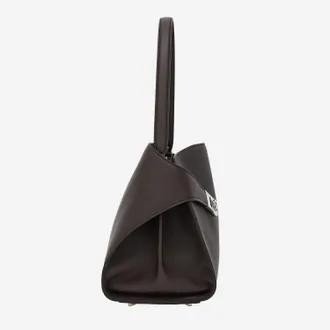 Ferragamo Womens Shoulder Bag Hug Soft Leather Dark Brown