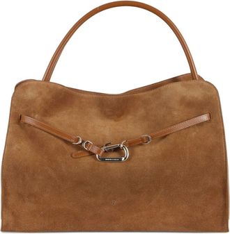 Francesco Biasia sac porté épaule The Iconic 24H en daim - Tons neutres