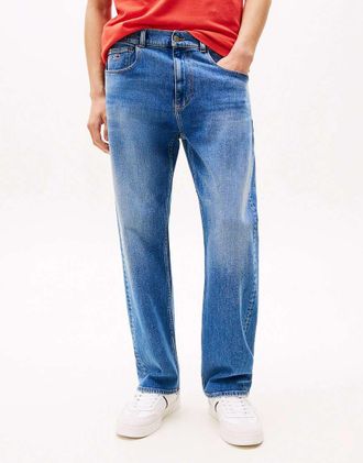 Tommy Jeans Jean droit - Bleu fonc&eacute;