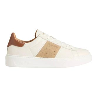 Woolrich Homme, Chaussures, Beige, Taille: 46 EU Classic Court Band Baskets