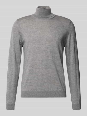 HUGO BOSS Regular Fit Rollkragenpullover aus reiner Schurwolle Modell MUSSO