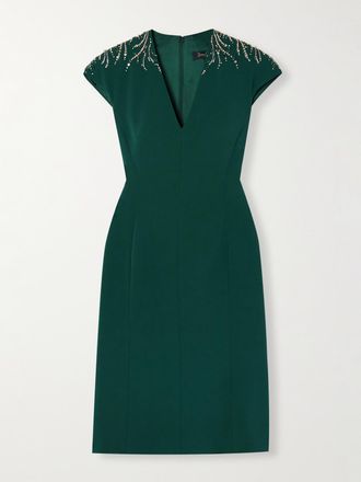 Jenny Packham Robe Midi En Cady À Ornements - Vert