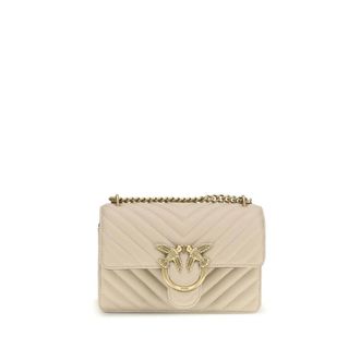 Pinko Mini Love Schultertasche - - Bags - Damen - Beige - ONE SIZE