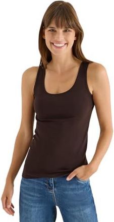 Cecil 3225953 Haut Basique de Couleur Unie, Marron Tartufo, S Femmes