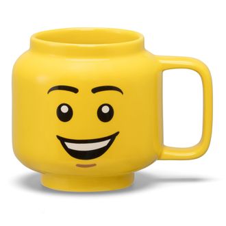 Room Copenhagen LEGO Keramiktasse mit Minifigurenkopf, 266 ml, Gelb
