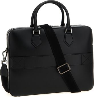 Dolce & Gabbana Lambskin Leather Top Handle Bag - Black