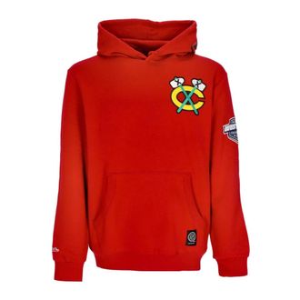 Mitchell & Ness Chicago Blackhawks Kapuzenpullover - - Sweatshirts & Hoodies - Herren - Rot - XL
