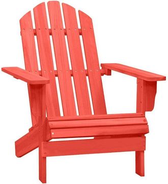 vidaXL Adirondack-Gartenstuhl Massivholz Tanne Rot Vidaxl