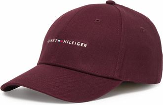 Tommy Hilfiger Cap Tommy Hilfiger Th Foundation Hct 6 Panel Cap AM0AM14045 Dunkelrot