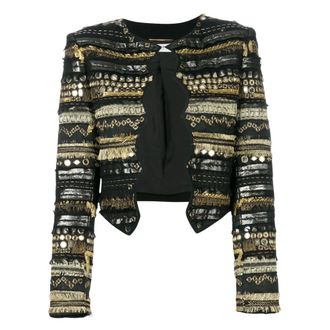 Saint Laurent Damen, Jacken, Schwarzk, LGr&ouml;&szlig;e