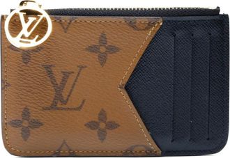 Louis Vuitton porte-cartes zippé Romy (2021-2025) - Marron