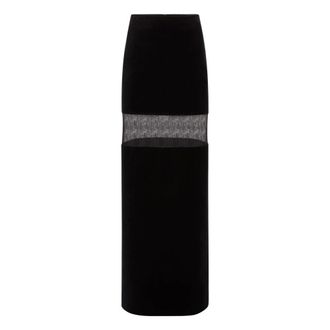 Nina Ricci Femme, Jupes, Noir, Taille: 40 FR Velours long