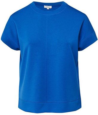 s.Oliver Sweatshirt Sweatshirt Scuba-Sweatshirt im Relaxed Fit