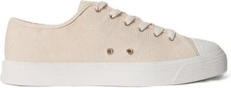 Polo Ralph Lauren Homme, Chaussures, Beige, Taille: 44 EU Ayers Canvas Low-Top Baskets