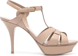 Saint Laurent Tribute Plateau-Sandal - - Shoes - Damen - Beige - 36 EU