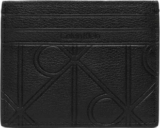 Calvin Klein Kreditkartenetui Xl Emblem Aop Emboss Card Case LV04D1174G Schwarz
