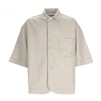 Jacquemus Homme, Chemises, Beige, Taille: L La Chemise Paysan De-Nime