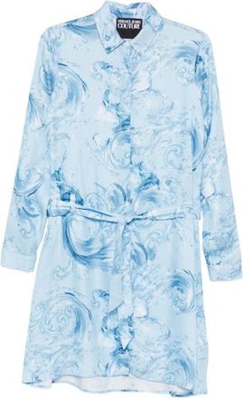 Versace Jeans Couture Femme, Robes, Bleu, Taille: 36 FR Shirt Dress