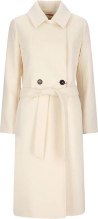 Max Mara Femme, Manteaux, Blanc, Taille: 38 FR Bcollag Coat
