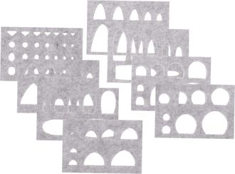 PartyKindom Felz-Nadel DIY Bastelset Für Filzen Und Trockenfilzen Vielseitige Applikationsschablonen Aus Filz Für Handarbeitsprojekte Und Kreative Dekorationen