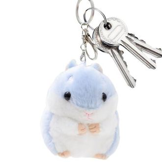 Generic Porte-cl&eacute;s hamster | Porte-cl&eacute;s doux et mignon | Pendentif en forme de cl&eacute; de dessin anim&eacute;, breloque hamster en peluche pour sac &agrave; main, sac, sac &agrave; ma