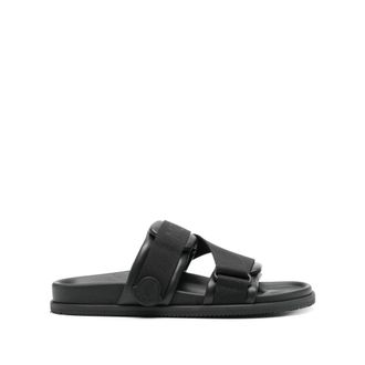 Moncler Schwarze Ledersandalen f&uuml;r Frauen - - Shoes - Damen - Schwarzk - 40 EU