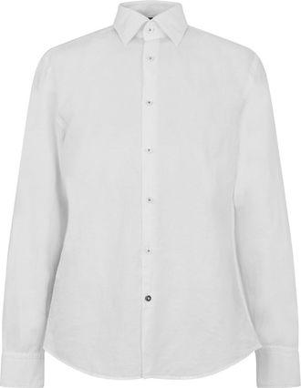 HUGO BOSS Hemd f&uuml;r Herren, Mit Kragen, Lang&auml;rmlig (Wei&szlig;)
