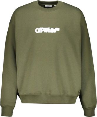 Off-white Homme, Sweatshirts et sweats &agrave; capuche, Vert, Taille: XL Logo SweaT-shirt