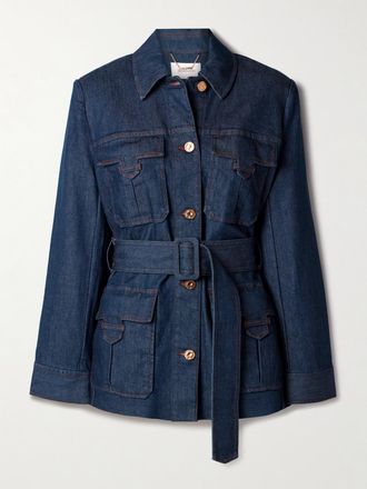 Zimmermann Illuminate Jeansjacke Mit G&uuml;rtel - Blau