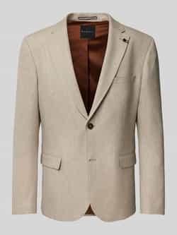 Bugatti Regular Fit Sakko mit Leinen-Anteil