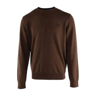 Fred Perry Rundhals-Strickware - - Knitwear - Herren - Braun - S