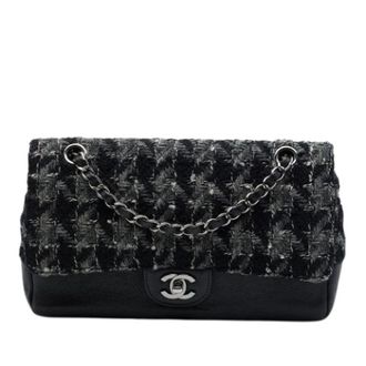 Chanel Sac bandouli&egrave;re vintage double rabat Pre-owned - Femme - Pre-owned - Noir - Taille: ONE Size