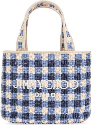 Jimmy Choo London Femme, Sacs, Bleu, Taille: ONE Size Beach Tote E/W Mini