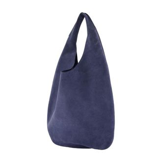 A.P.C. Womens Le Neige Shopper Bag Leather Blue Cowhide Totes-shopping-bags