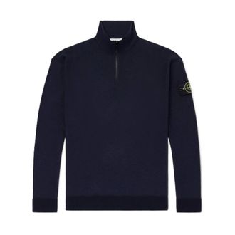 Stone Island Homme, Pulls, Bleu, Taille: S Col roul&eacute;s