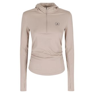 adidas by Stella McCartney Femme, Sweatshirts et sweats &agrave; capuche, Brun, Taille: 40 FR Sporty SweaT-shirt