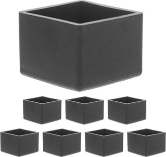 Valiclud GLEAVI 8 St&uuml;ck M&ouml;belfu&szlig;schutzset aus Strapazierf&auml;higem PP Material Quadratische Stuhl und Tischbeinschoner 35X35mm rutschfest Ger&auml;uschd&auml;mpfend Bodensc