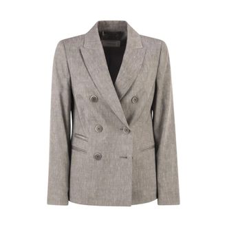 PESERICO Blazer Double-Bouton - Femme - Vestes - Brun - Taille: 36 FR