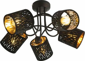 Globo Lighting Plafonnier rond design velours Tuxon