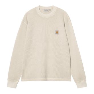 Carhartt Work in Progress L/S Vista Waffle T-Shirt - - Tops - Herren - Beige - XL