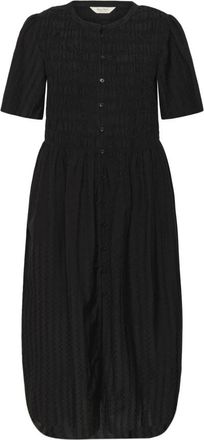 Part Two Femme, Robes, Noir, Taille: 46 FR Amila Linen Midi Dress
