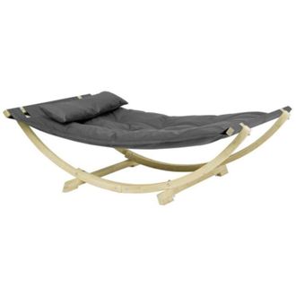 Amazonas Sandals Amazonas - Lit terrasse suspendu luxe xxl flottant lounge bed en bois