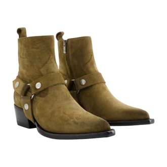Golden Goose Womens Debbie Ankle Boot Khaki Cowhide