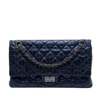 Chanel Pre-owned Vintage Double Flap Schultertasche - - Pre-owned - Damen - Blau - ONE SIZE