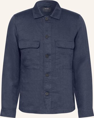 Olymp Olymp Signature Overshirt Aus Leinen blau