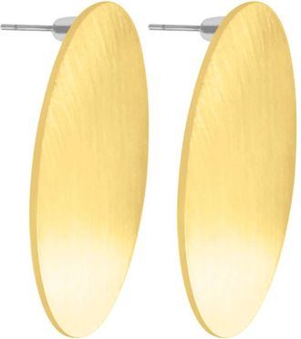 Dansk Copenhagen Mega Circle Post Ohrringe - - Accessories - Damen - Gelb - ONE SIZE