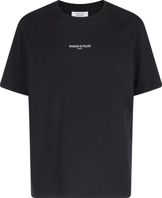 Maison Kitsun&eacute; Homme, Tops, Noir, Taille: M T-Shirt Confort