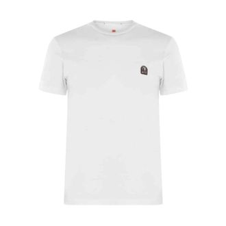 Parajumpers Homme, Tops, Blanc, Taille: XL Patch Tee