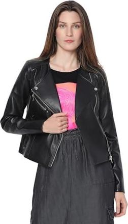 Vero Moda Vmriley Rio Veste courte à revêtement Noos pour femme, Noir, XL