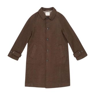 Circolo 1901 Manteau droit - Homme - Manteaux - Brun - Taille: XL